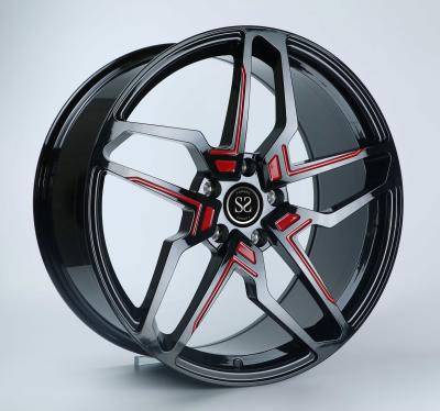 China sae j2530 wheels red and black two colors 18inch 19inch alloy wheels for X5 for sale