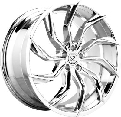 China 17 Inch Forged Monoblock Alloy Wheel 5x114.3 PCD for Lexus - Chrome Finish with Custom Sizes 7.0-9.5 Width for sale