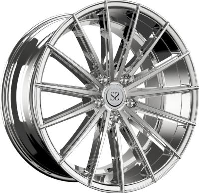 China 22 inch modified  one piece forged deep dish alloy polished rims wheel 5x130 for sale