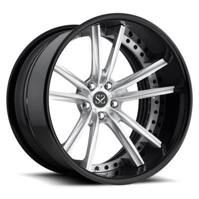China Customized Alloy Rims For lAMercedes-Benz AMG GTS / 21inch 2-Piece Forged Wheels Custom Bolt Pattern 5x112 for sale