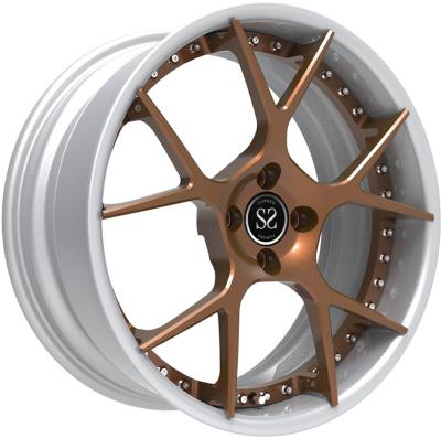 China 2-Piece Forged Wheel Center Blanks for BMW X5 X6 Audi RS6 RS5 in 5x120 5x112 PCD with 16-22 Inch Sizes for sale