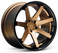 China 19 inch 5*120 2 piece forged deep concave forged wheels rims Matt Bronze for sale
