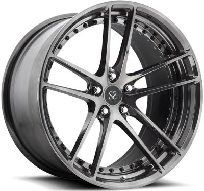 China Gloss Black Customized Alloy Rims For Ferrari 458  / 21inch 2-PC Forged Rims for sale
