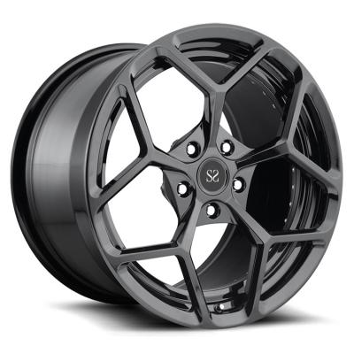 China 21-inch Gloss Black & 22-inch 2-PC Forged Alloy Rims for Audi Q7 - Custom PCD 100-150mm, ET 3-90mm for sale