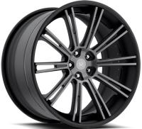 China 22-Inch 2-Piece Forged Alloy Rims for Ferrari California - Custom Gloss Black Finish with 12-90 ET Range for sale