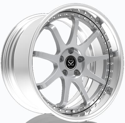 China swift alloy wheel barrel concave deep dish forged 2-piece 22 rim for m5 m6 x5 x6 r8 for sale