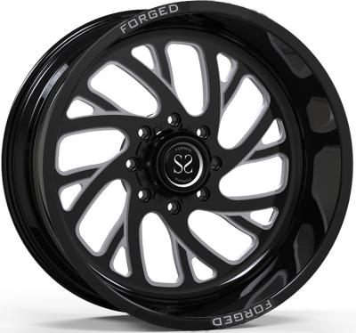China Gloss Black Machined Custom 4x4 Wheels 20x12 ET -44 with Multiple PCD Options and Custom Finishes for sale
