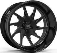 China Custom Forged 24x12 and 24x14 Gloss Black Machined Deep Lip 4x4 Wheels - 18-22