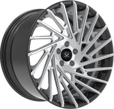 China 2 Piece Forged Wheels Brush 21'' Rims 5x112 for sale