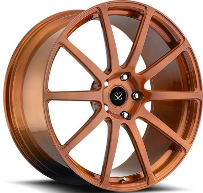 China Satin Bronze 22 23 24 inch 1- Piece Forged Wheels For Chevrolet Camaro 5x120.65 for sale