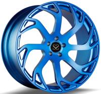 China Custom Blue 20 Forged Wheels Made of 6061-T6 Aluminum Alloy  For Ford 5x108 for sale