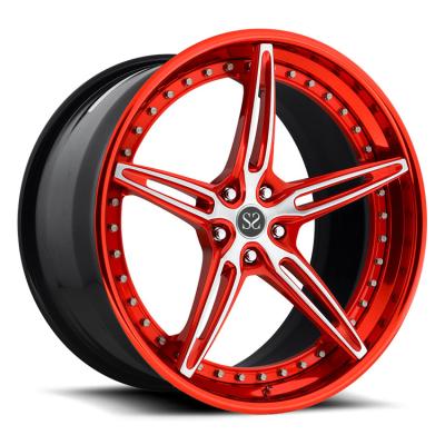 China Custom 3-PC Forged Rims 19x9.0 and 19x12 For  Mustang 350 chasee 20 for sale
