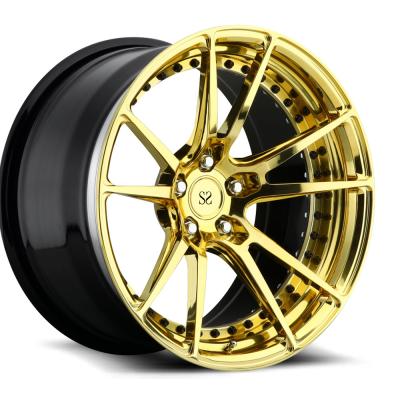 China 20-22 Inch 2-Piece Forged Wheels 6061-T6 Aluminum Alloy 5x112 PCD for Mercedes Benz Vehicles for sale