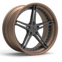 China Bronze Machined Machined Face 1-Piece Forged Wheels For BMW 730 for sale
