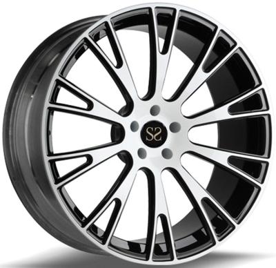 China Hyper Black Forged A6061-T6 Aluminum Alloy Wheels 17-22 Inch with Custom PCD Drilling for sale