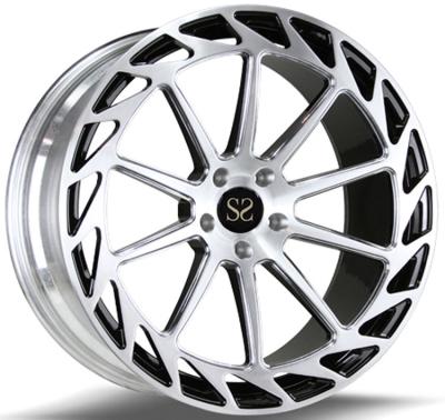 China 17 Inch A6061-T6 Aluminum Alloy Forged Wheels in Hyper Black - 7.0-9.5 Width Range with 25-66 Offset for sale