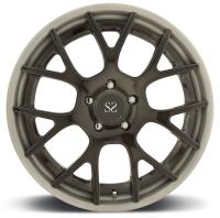 China Matt Black Machined Face Two Piece Forged Wheels For BMW M3 5x112 for sale
