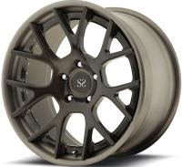 China Matt Black Machined Face Two Piece Forged Wheels For BMW M3 5x112 for sale