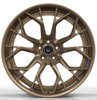 China Bronze 6061-T 6 Aluminum Alloy 2 Piece Forged Wheels Hyper Black Bolt Pattern Custom 5x120 5x114.3 5x139.7 5x110 5x112 for sale