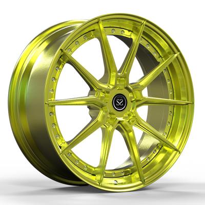 China Staggered 20 X 12 Two Piece Forged Wheels Sputtering 5x112 rims for Audi RS8 for sale