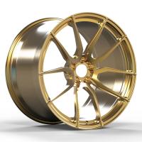 China Champagne Golden Customized One Piece Forged Wheels For Land Rover for sale