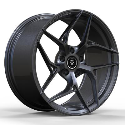 China 21 Inch Staggered Satin Black 1 Pc Forged Alloy Wheels For Bmw M2 5x120 for sale