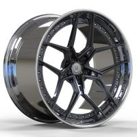 China Polished Gun Metal 20 Inches Audi RS6 One Piece Forged Wheels 5x112 for sale
