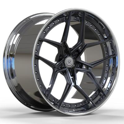 China Polished Gun Metal 20 Inches Audi RS6 One Piece Forged Wheels 5x112 for sale