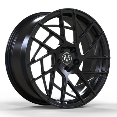 China Satin Black 22-Inch 6061 T6 Forged Aluminum Wheels for Ferrari - 2-Piece Construction with TUV Certification for sale