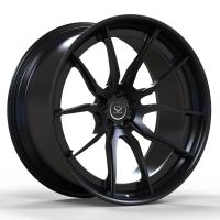 China 21 Inch Satin Black Deep Concave Rims For Rs6 2 Piece Forged Aluminum Wheel Blanks for sale