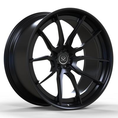 China 21 Inch Satin Black Deep Concave Rims For Rs6 2 Piece Forged Aluminum Wheel Blanks for sale