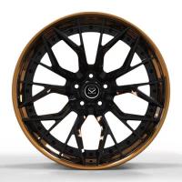 China Polished Bronze 20x11 Rims For M6 2-Piece Forged Aluminum Wheel Blanks for sale