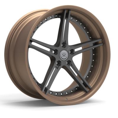 China A6061 20x9.5 & 20x12 2-Piece Forged Alloy Wheels for Luxury Cars with 5x114.3 PCD for sale