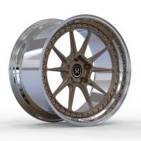 China Aston Martin Vantage 2 Piece Forged 20 Aluminum Alloy Wheel Rim Custom Bolt Patterns for sale