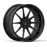 China Porsche 997 20 X 10 2 Piece Concave Gloss Black Forged Aluminum Alloy Rims 5x130 for sale