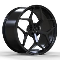 China Custom 5x120 5x114.3 20 Inch Forged Wheels For Tesla Model S Gloss Black for sale