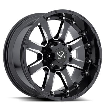China Ford Ranger Custom Forged Aluminum Wheels 20-24 Inch with 5x127 6x139.7 PCD in Matt Black Finish for sale