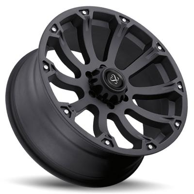 China Custom Forged Aluminum Wheels 19-26 Inches with 6×139.7, 5×150, 5×127 Bolt Patterns - Matt Black Finish for sale