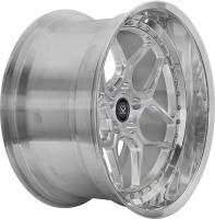 China Polished Hyper Silver 2 Piece Forged Wheels 21 Inches Audi Rs6 for sale