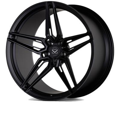 China Porsche 911 Satin Black Forged Rims Monoblock 112mm PCD for sale