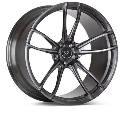 China Matte Black 19-Inch 2-Piece Forged Alloy Rims for Porsche - Custom PCD 100-139.7, ET 2-84 for sale