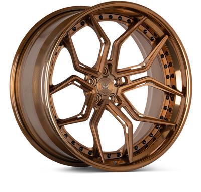 China BMW X5 M4 5x120 Forged Alloy Wheels 3-Piece 20 21 22 Inch Custom PCD Options for sale