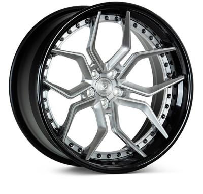 China Ferrari F8 5x120 3 Piece Wheels A6061 Aluminum Super Concave for sale