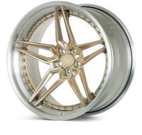 China Custom Double 5 Spoke 3 Piece Forged Wheels For Porsche Audi RS6 21x11.5 for sale