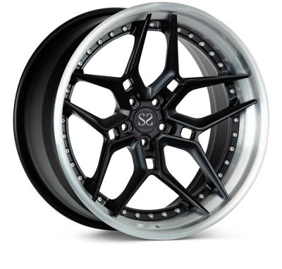 China Ferrari FXX 3 Piece Forged Wheels A6061 Aluminum Alloy for sale