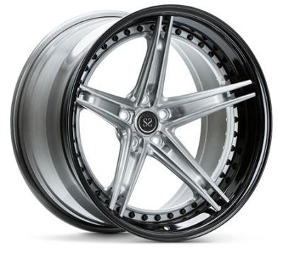 China A6061 T6 Alloy 3-Piece Forged Wheels for Luxury Cars - 16