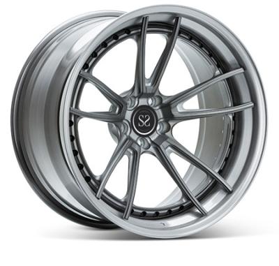 China 18 Inch 22 Inch 3 Piece Forged Deep Lip Concave Car Wheels For Luxury Car for sale