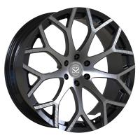 China Black machined face 1 piece monoblock forged wheels 24 inch staggered ESCALADE car rims for sale