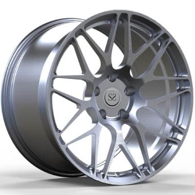 China 21 inch staggered 5*112 black milled forged alloy wheels for McLaren for sale