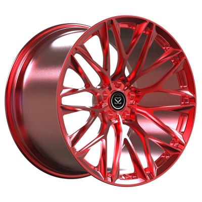 China Lamborghini Aventador Candy Red Car rims 20x9 and 21x13 for sale